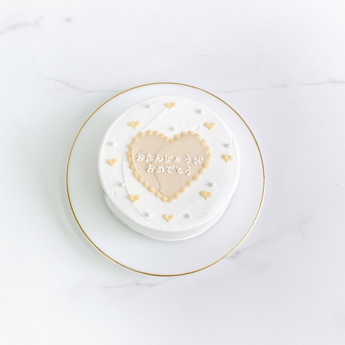 BIGハートセンイルケーキ 4号《選べる9色とお好きなメッセージ！》（Rstyle） | Cake.jp