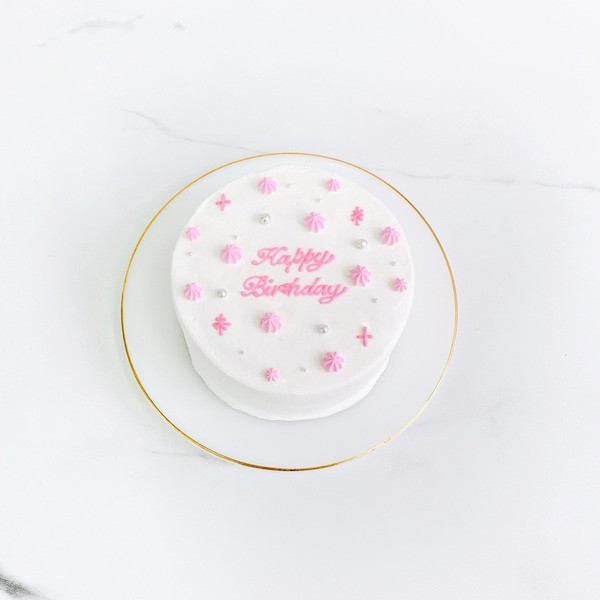 お星さまのセンイルケーキ 6号《選べる9色とお好きなメッセージ！》（Rstyle） | Cake.jp