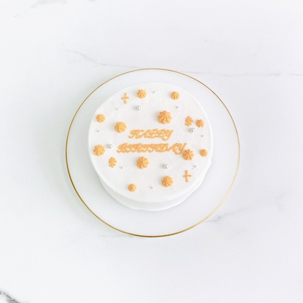 お星さまのセンイルケーキ 6号《選べる9色とお好きなメッセージ！》（Rstyle） | Cake.jp