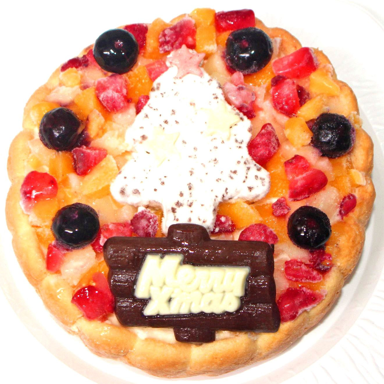 クリスマスプレミアムアイスケーキ 5号 15cm（ホームメードのお店～うしゃぎさん～） | Cake.jp